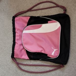 Puma | Bags | Puma Black Contender Backpack Bag 3 White Logo Mens Women ...